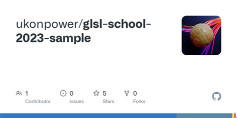 Github Ukonpowerglsl School 2023 Sample