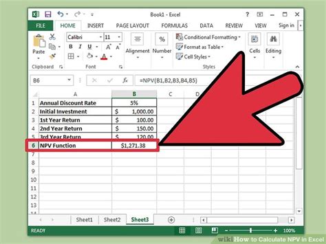 How To Calculate NPV In Excel 9 Steps With Pictures WikiHow