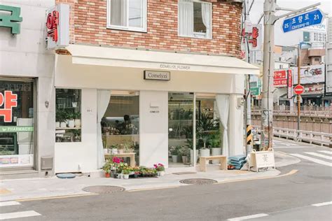 화이트톤 심플하고 깔끔한 7평 작은꽃집인테리어 부산 동구 초량동