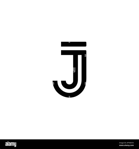 Letter J Lines Geometric Symbol Simple Logo Vector Stock Vector Image And Art Alamy