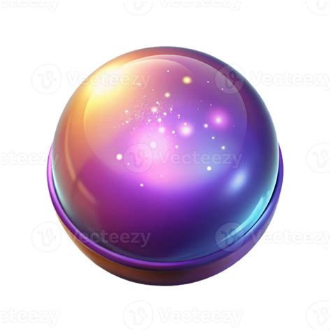 Beautiful Artistic Glowing Orb 3d Render High Quality 56669967 Png