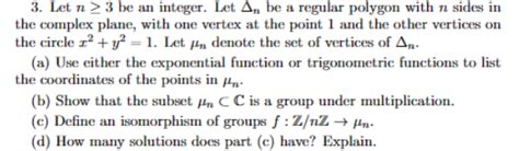 solved 3 let n≥3 be an integer let Δn be a regular polygon