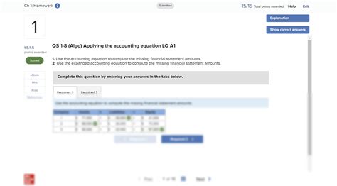 SOLUTION Qs Algo Applying The Accounting Equation Lo A Studypool