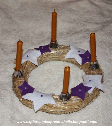 Explore And Express Advent Art Project Simple Advent Wreath Explore And Express Advent Art Project Simple Advent Wreath