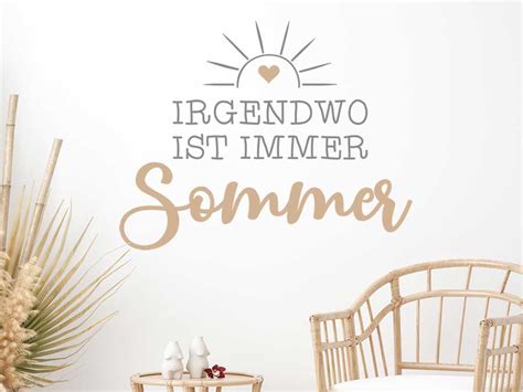 Wandtattoo Immer Sommer Wandtattoo De