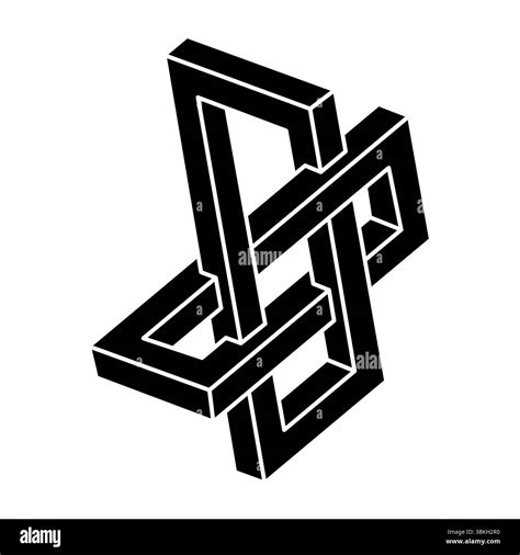 Impossible Shape Sacred Geometry Figure Optical Illusion Abstract Eternal Geometric Object