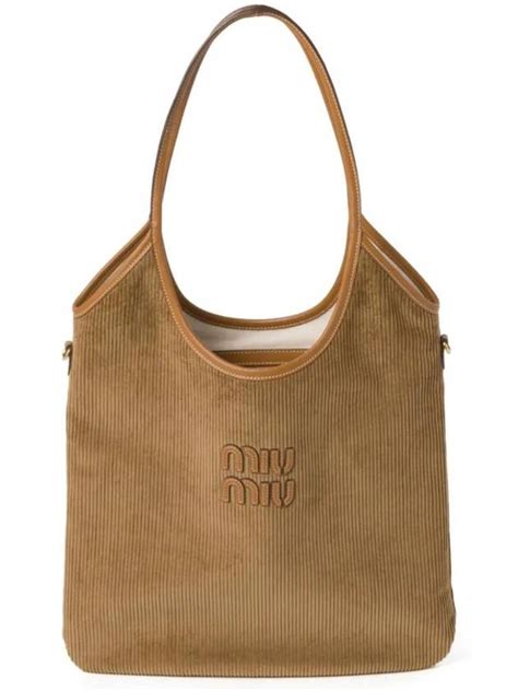 미우미우 아이비 토트 백 5bg231vmln2f81 발란 추천 상품