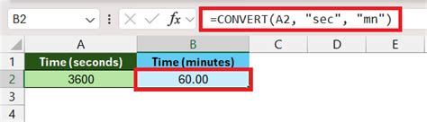 Excel Magic Quick Convert 3600 Seconds To Minutes MyExcelOnline