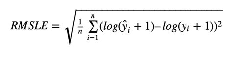 Rmseroot Mean Squared Error And Rmsleroot Mean Squared Logarithmic