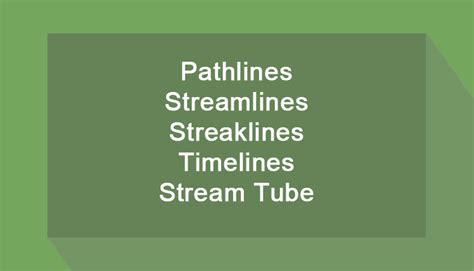 Flow Line Fundamentals Guide To Pathlines Streamlines Streaklines Timelines Stream Tube