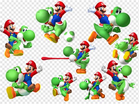 마리오 And 요시 마리오 브라더스 페이퍼 마리오 천 년 문 마리오 And 루이지 슈퍼 스타 사가 요시 닌텐도 비디오 게임 만화 Png Pngwing