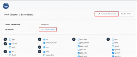 menggunakan select php version dan multiphp manager cpanel