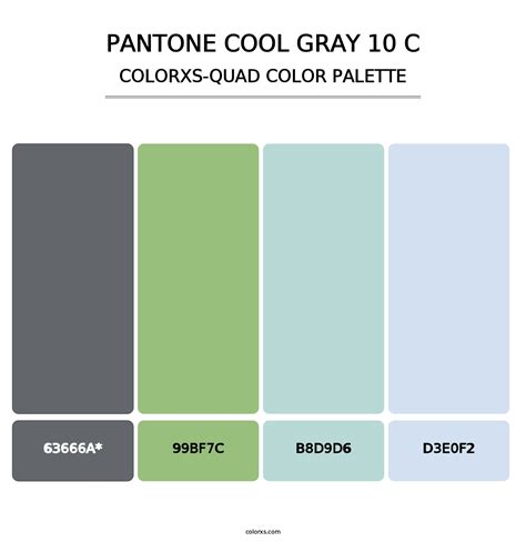 Pantone Cool Gray C Color Palettes Colorxs Com