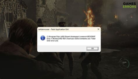 Resident Evil 4 Remake Fatal D3d Error Simple Steps To Fix It