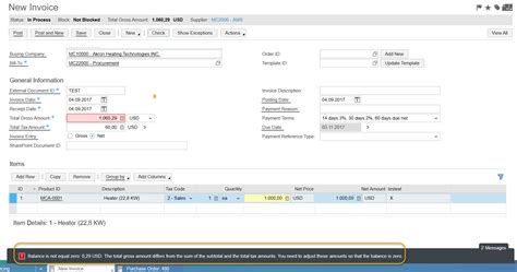 Solved Tolerance Limit For Invoice In Bydesign Sap Community