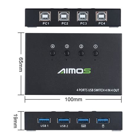 AIMOS AM KM404K USB2 0 4 In 4 Out Switcher Alexnld Com