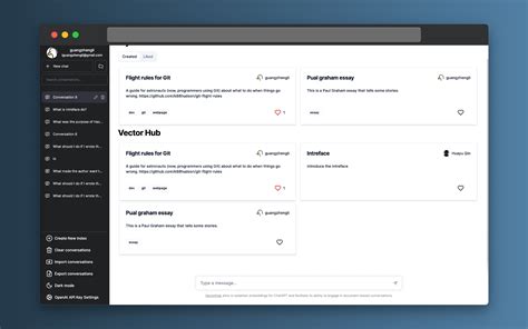 开源了 Vectorhub，用文件和网页进行 Gpt Embedding，并且能够分享给他人使用，发挥你创意的时候到了！ V2ex