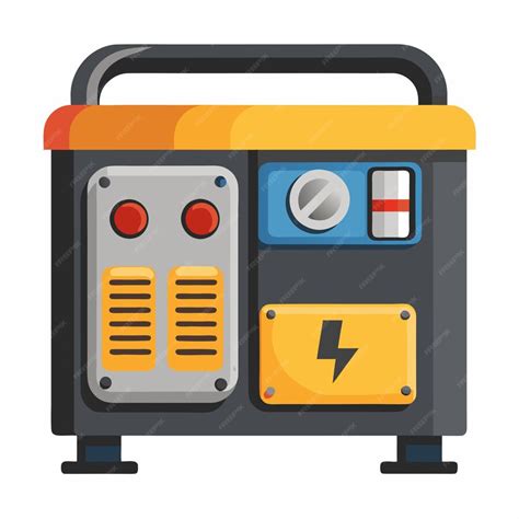 Dynamic Vector Design Of A Power Generator Premium Ai Generated Vector