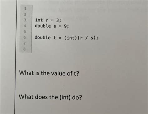 solved int r 3 double s 9 double t int r s what is the