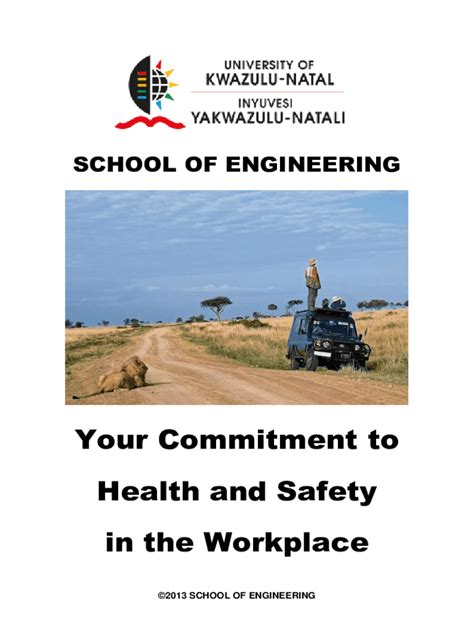 Fillable Online Your Commitment To Health And Safety In The Workplace Fax Email Print Pdffiller