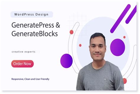 designing website with generatepress and generateblocks by simanto 761