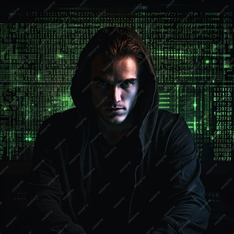 Premium Photo A Male Programer Coding Or Hacker