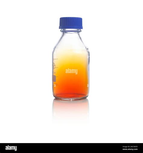A Bottle Containing Bromine Gas Bromine Is A Fuming Red Orange Coloured Liquid That Boils At 59