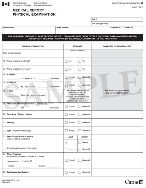Report Imm Form Canada 1017 Medical