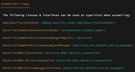Empty Output For Debug Autowiring Issue 29442 Symfony Symfony GitHub