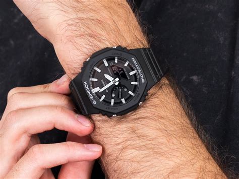 G Shock Ga 2100 1aer Casio Octagon Black Casioak Carbon Core Guard