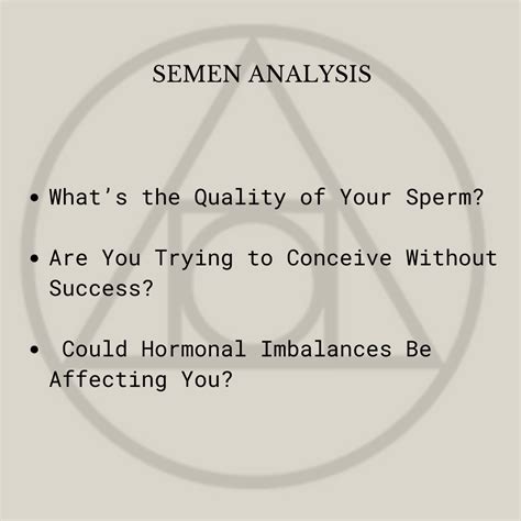 Semen Analysis Test Tonic Natural Health Centre