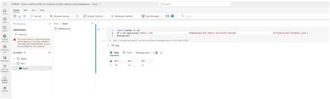 Solved Re How To Read Excel File In A Notebook In Fabri