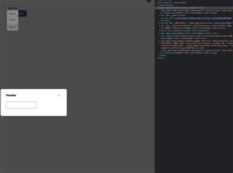 Clicking From Dropdown Item Hinder Opened Modal Textinput To Be Focusable · Issue 1949 · Radix