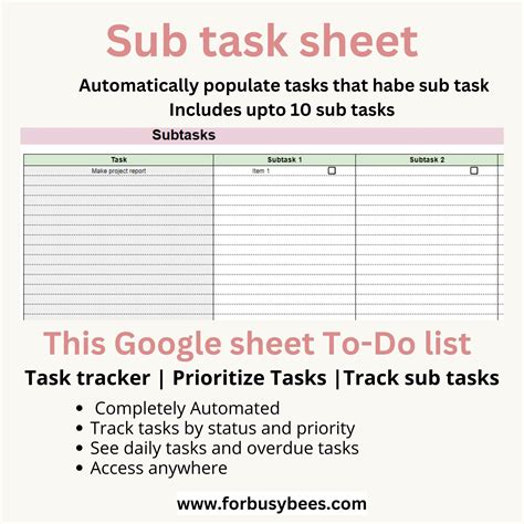 Prioritize Tasks With To Do List Template For Busy Bee S