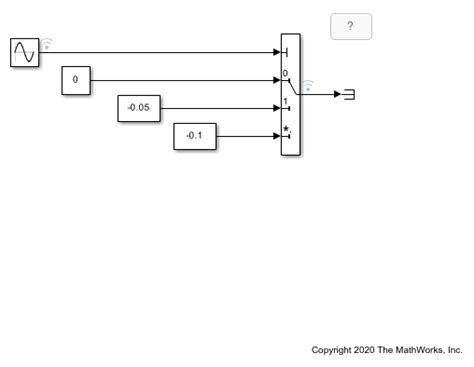 choose between multiple block inputs simulink