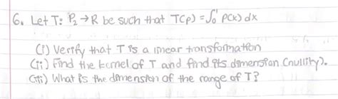 Solved Let T P R Be Such That T P P X Dx I Verify Chegg Com