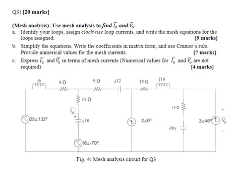 Solved Mesh analysis Use mesh analysis to find Iˉ and Chegg