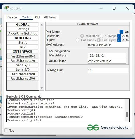implementation of vlsm in cisco geeksforgeeks