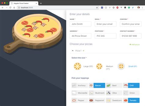 Angular Pizza Creator