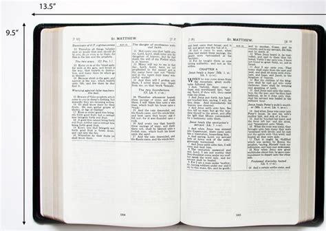 Noteless Classic Bible Kjv Black Lambskin Leather Gullions