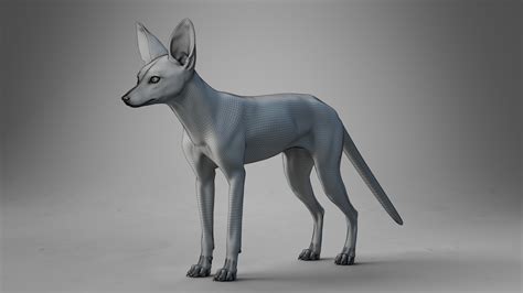 Arabian Red Fox Blender Asset Superhive Formerly Blender Market