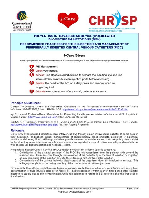 Picc Infection Pdf Pdf Intravenous Therapy Medical Specialties