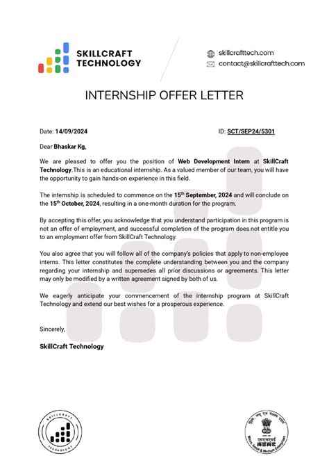 Webdevelopment Skillcrafttechnology Bhaskar Kg