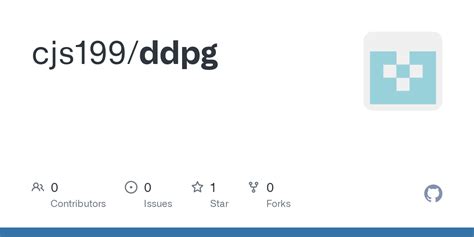 Github Cjs199ddpg