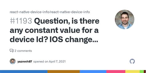 Question Is There Any Constant Value For A Device Id Ios Changes Getuniqueid Issue