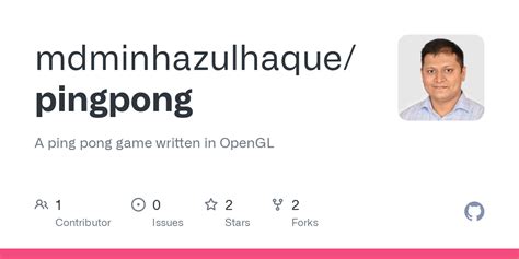Github Mdminhazulhaque Pingpong A Ping Pong Game Written In Opengl