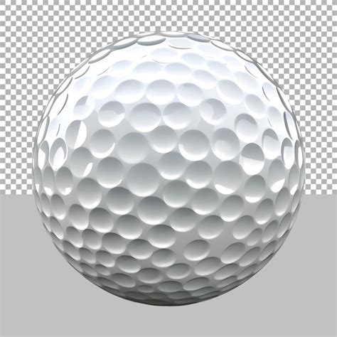 투명한 배경에 있는 골프 공 Ai 생성 프리미엄 Psd 파일