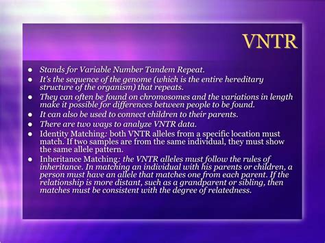 Ppt Short Tandem Repeats Str And Variable Number Tandem Repeats Vntr Powerpoint