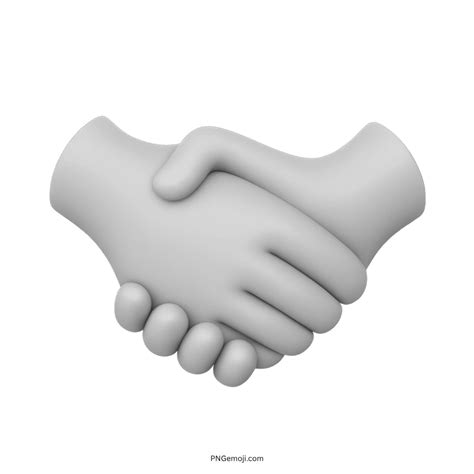 Handshake Emoji Multicolor 3d Png And Text Art Copy And Paste