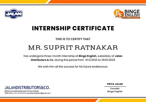 Suprit Ratnakar On Linkedin Internshipcompletion Internship Internshipjourney